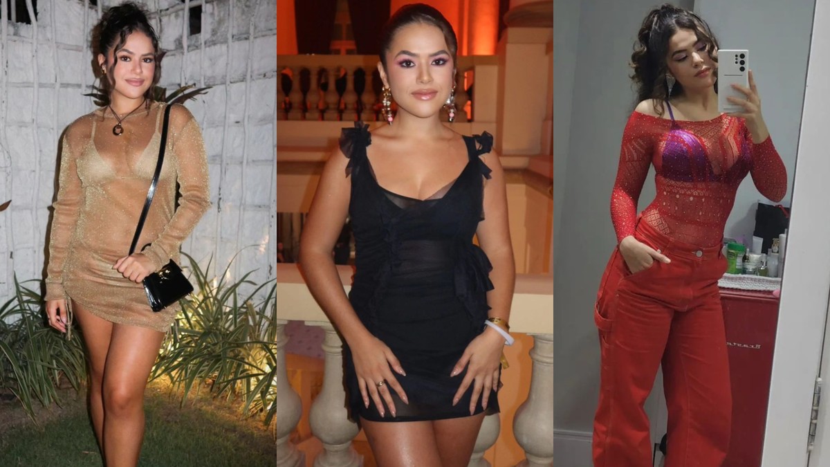 Transparência: tendência conquista Maisa Silva e artista esbanja estilo com looks ousados; veja ...