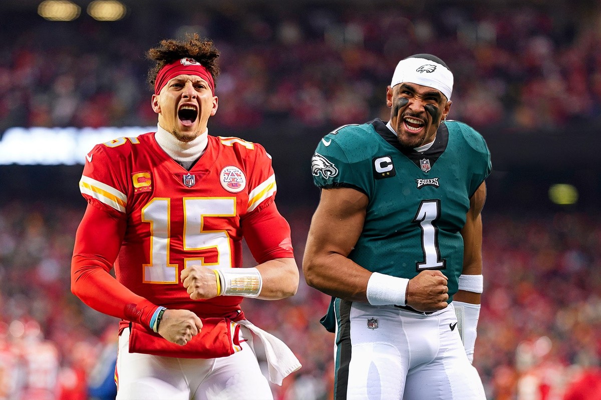 Super Bowl 59: Patrick Mahomes e Jalen Hurts podem atingir marca indesejada na NFL