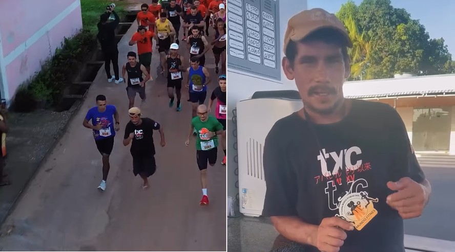 De chinelo e ressaca: saiba quem é o homem que viralizou ao completar ...