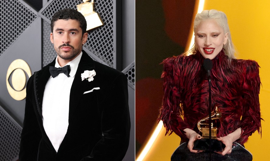 Bad Bunny leva susto com Lady Gaga no Grammy 2026; veja vídeo