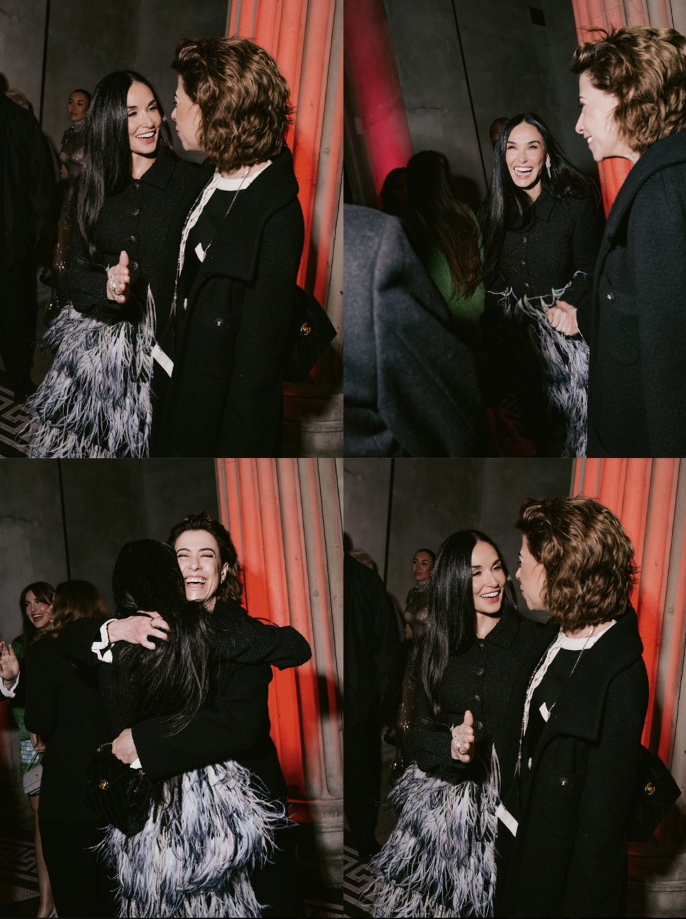 Fernanda Torres posa com Demi Moore em evento pré-Bafta, em Londres ...