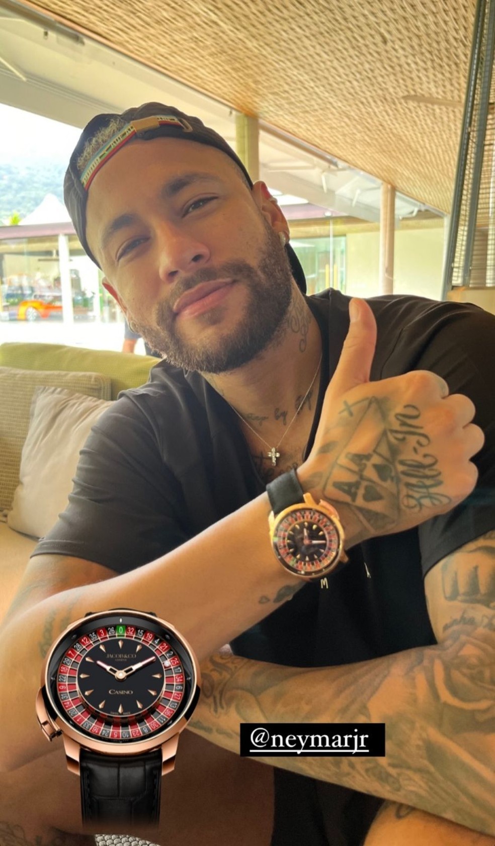 Neymar exibe relógio inspirado em cassino, avaliado em R$ 1,3 milhão e ...