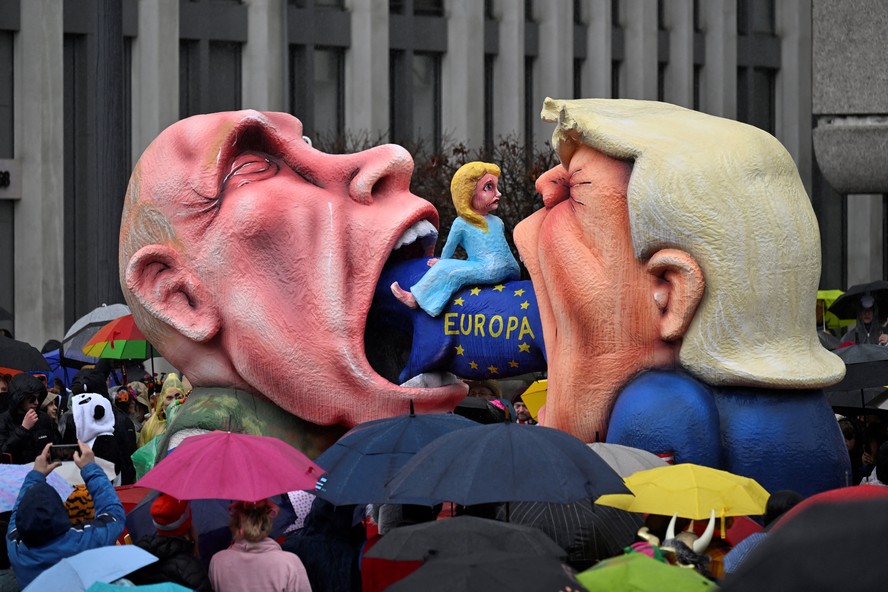 Carnaval na Alemanha: Desfile tradicional leva sátira política às ruas ...