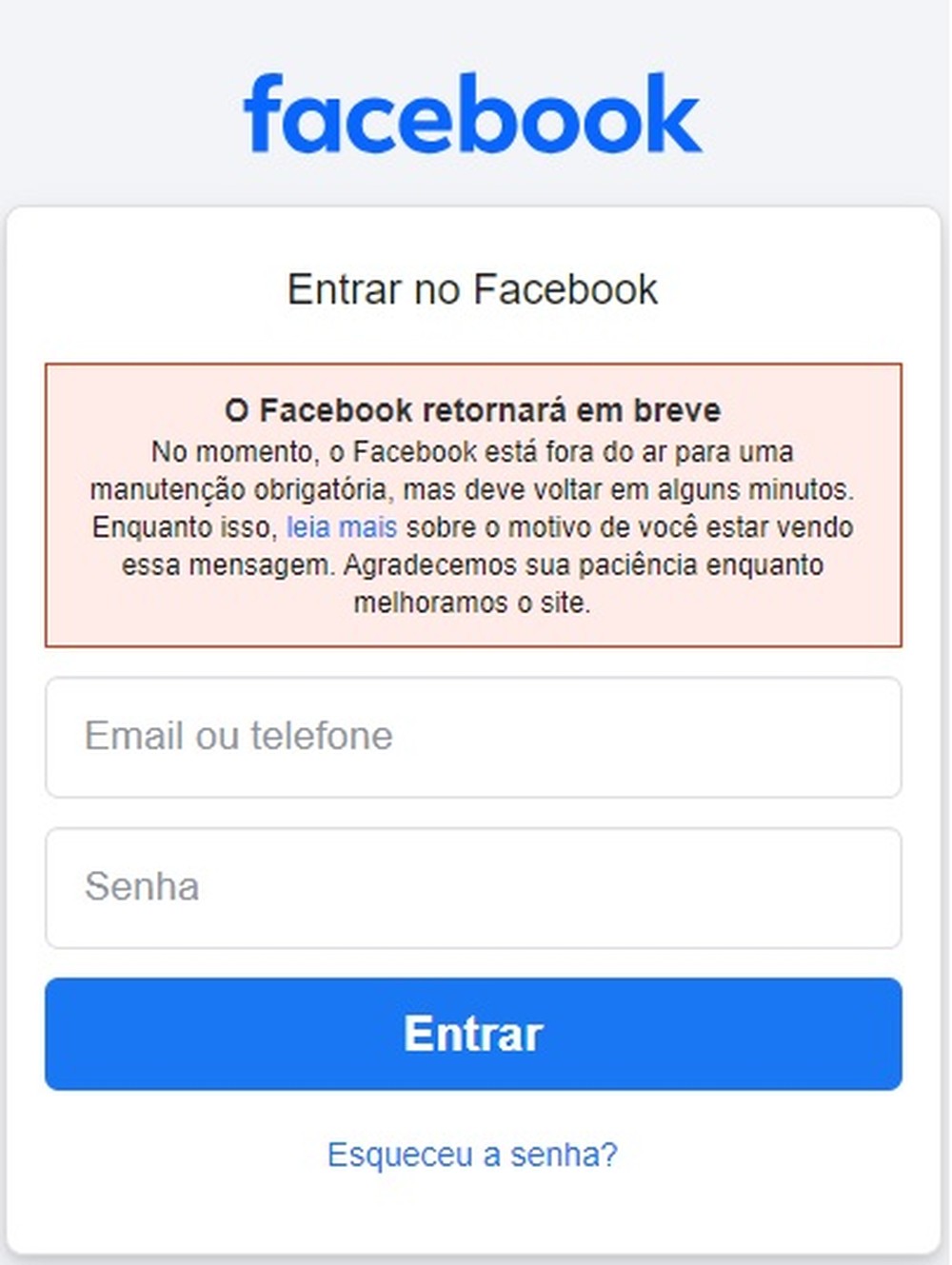 Usuários reclamam de instabilidade no Whatsapp, Instagram e Facebook