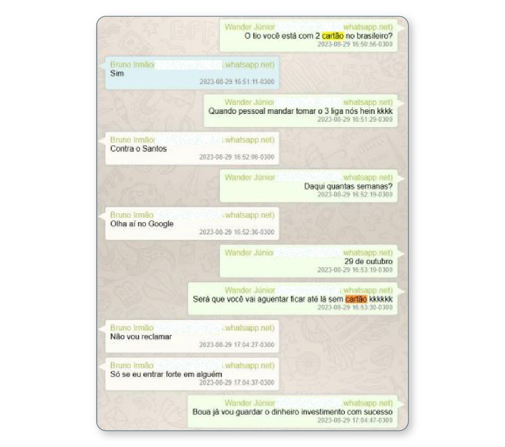 Cronologia: veja mensagens trocados entre Bruno Henrique e familiares ...