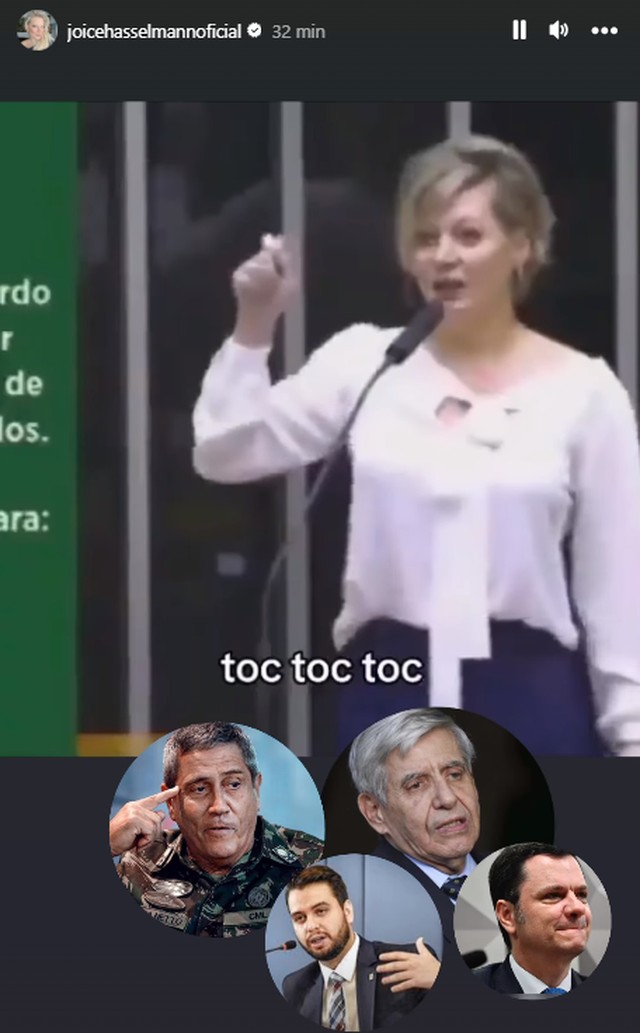 'Toc, toc, toc': Ex-aliada de Bolsonaro, Joice Hasselmann usa meme para ...