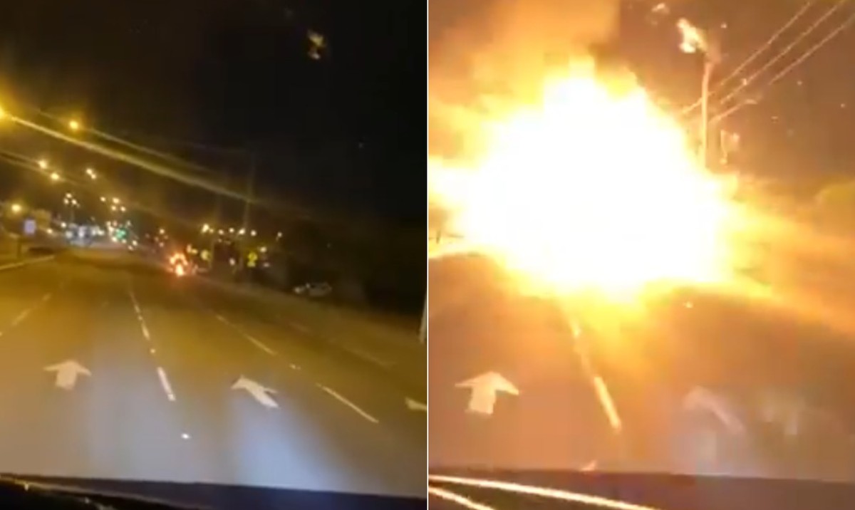 Vídeo mostra momento em que carro explode em frente a presídio no ...