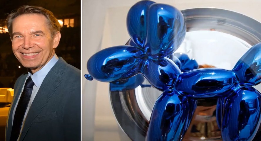 Visitante de feira de arte nos EUA quebra escultura de Koons avaliada ...