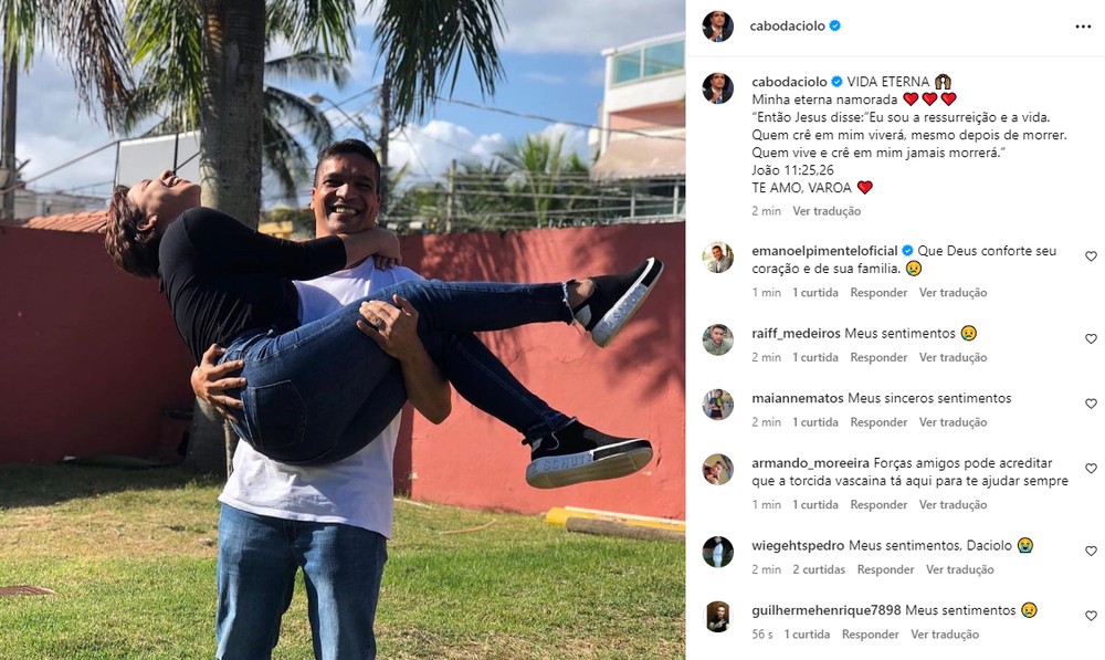 Cabo Daciolo se declara e homenageia a mulher, Cristiane Daciolo, morta aos 52 anos: 'Eterna ...