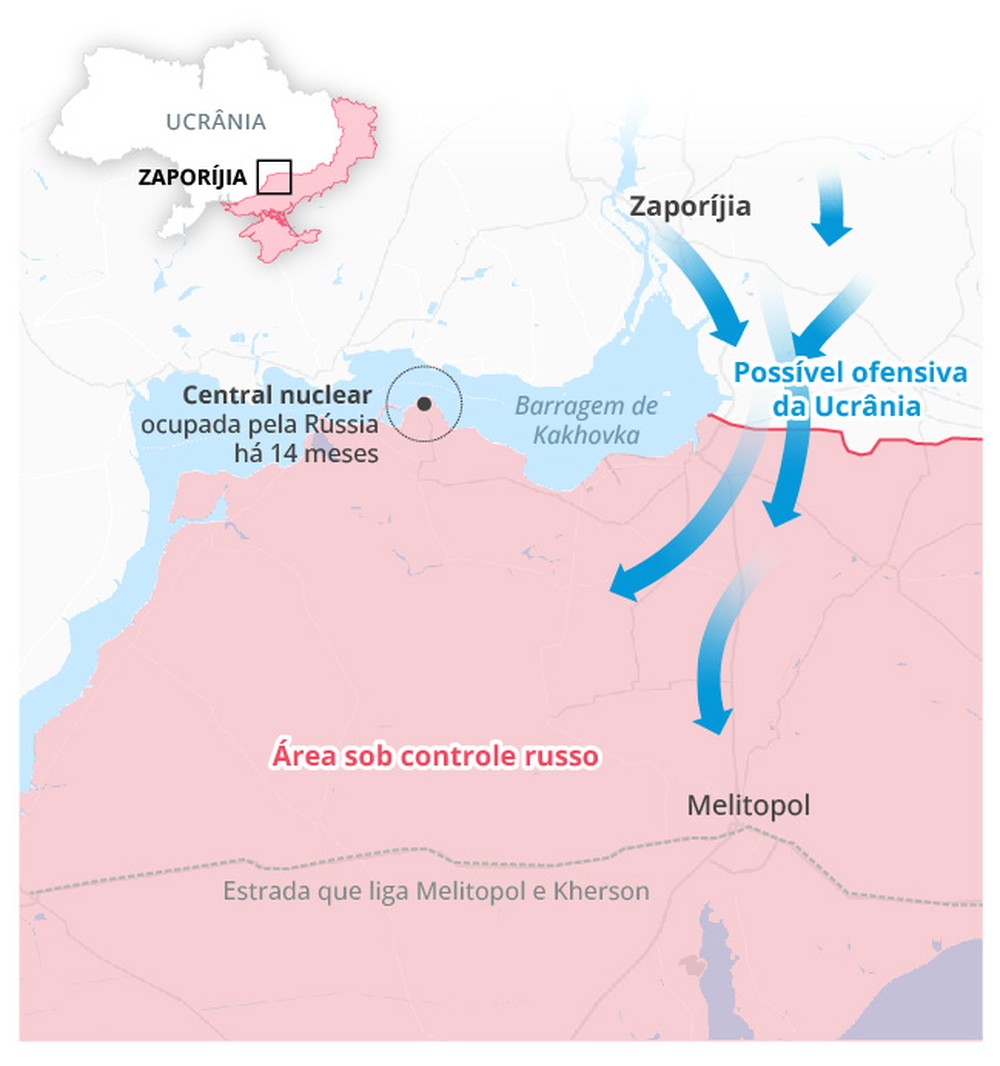 Quais as possíveis rotas da iminente contraofensiva da Ucrânia? Veja em ...