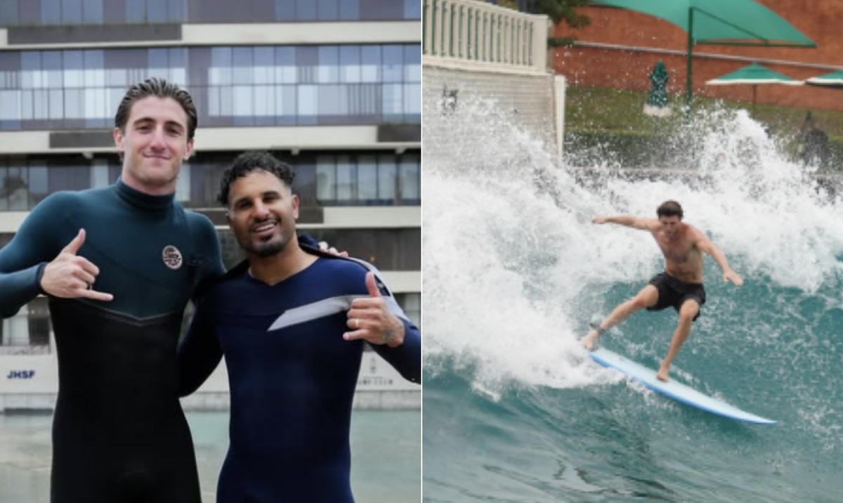 Jack Doohan surfa com Ítalo Ferreira em piscina de ondas em São Paulo ...