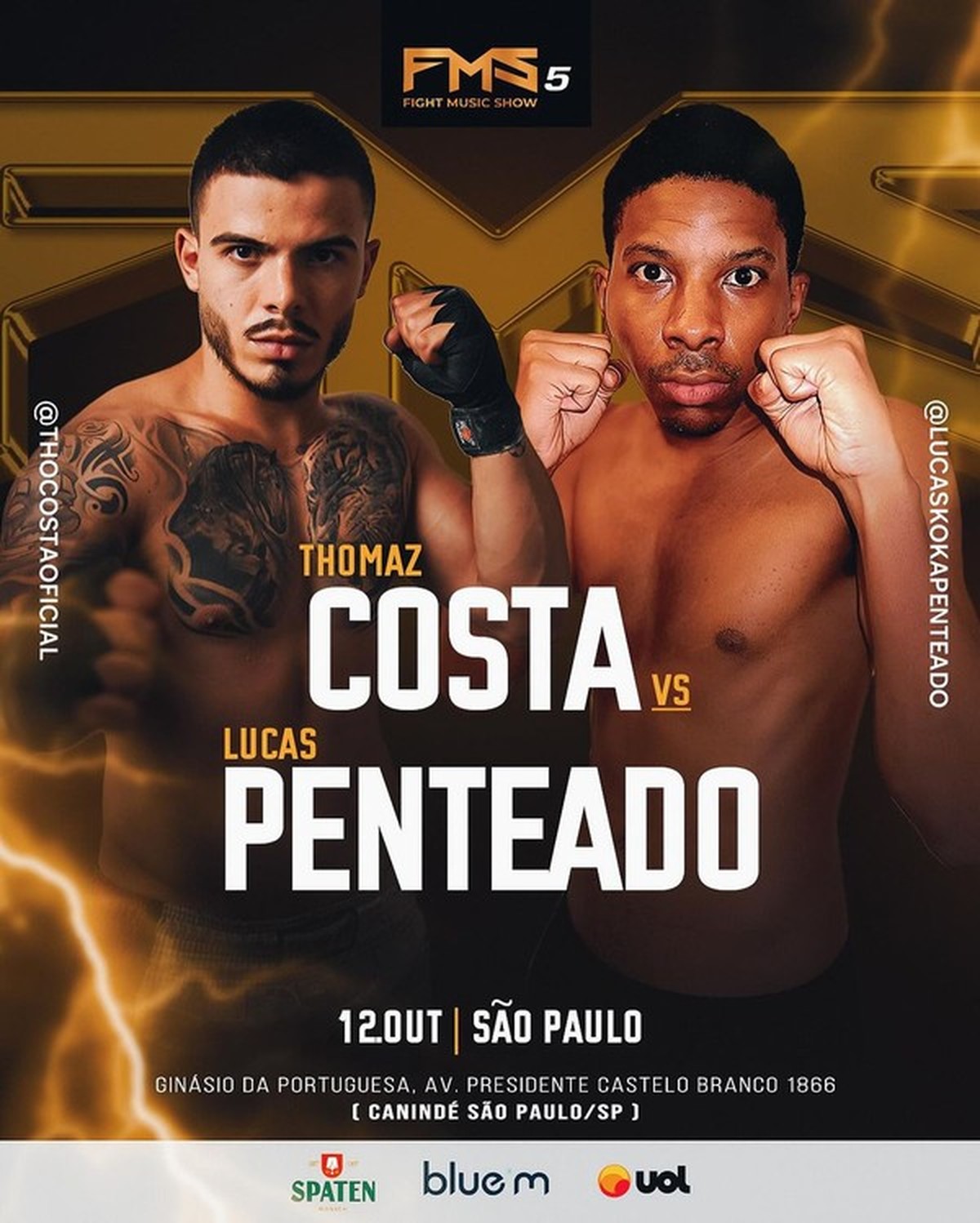 Thomaz Costa x Lucas Penteado: saiba onde assistir e o horário da luta ...