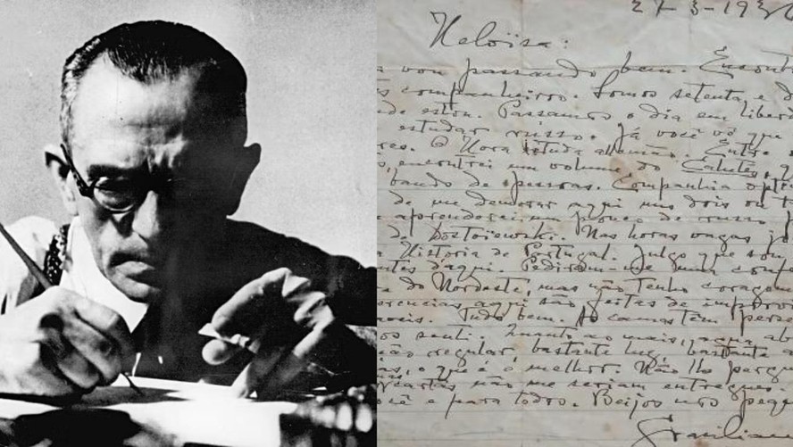 Escrita na cadeia, carta de Graciliano Ramos à mulher integra leilão de ...