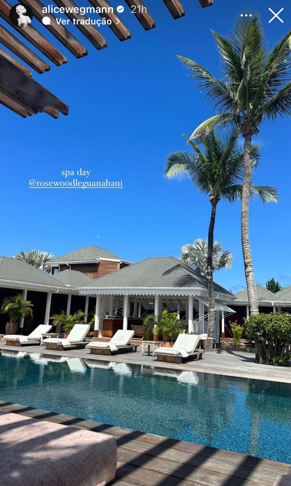 Alice Wegmann posta em resort de luxo no Caribe com diárias de até R ...
