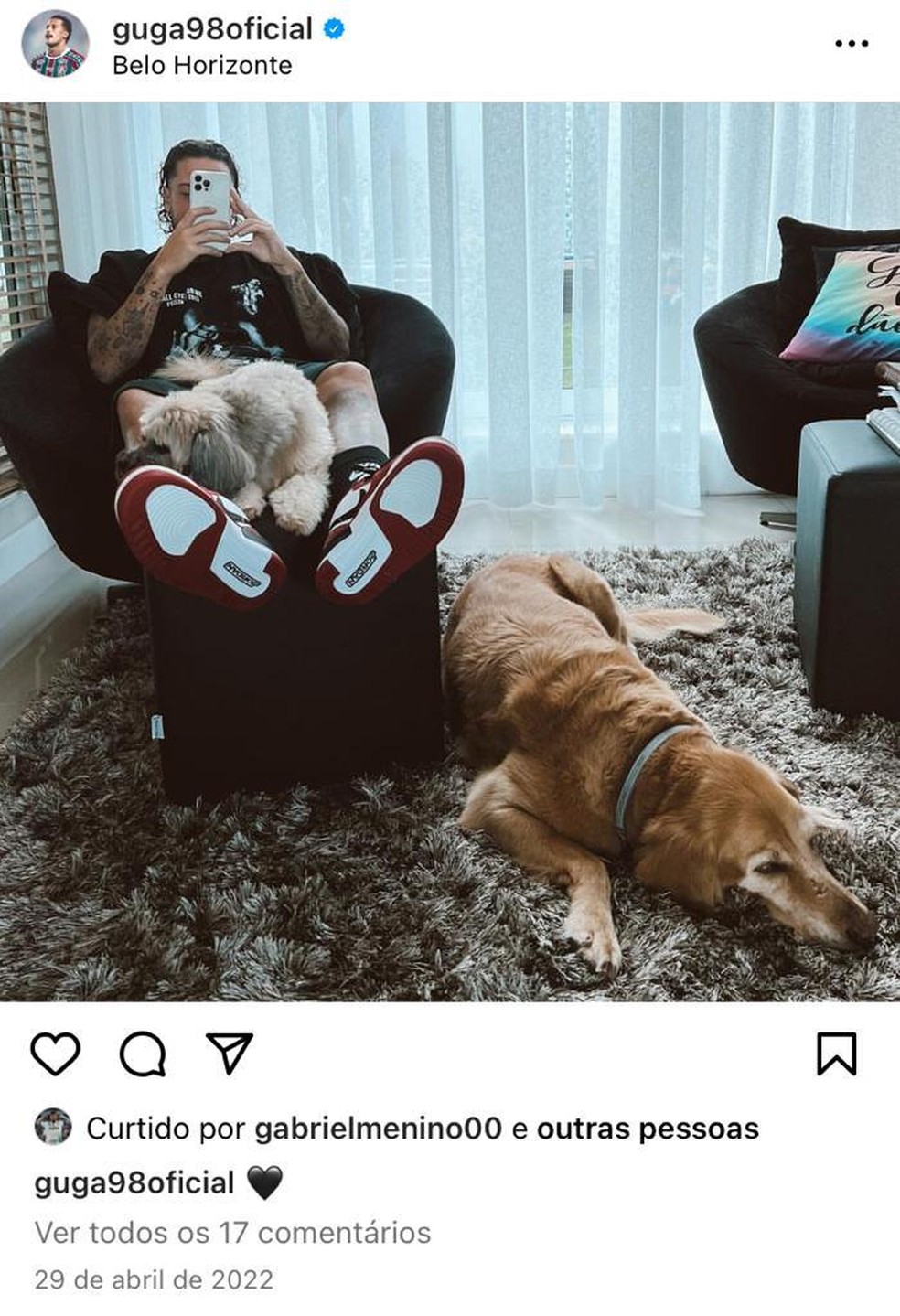 Guga, do Fluminense, dedica primeiro gol pelo clube a sua cachorra, que ...