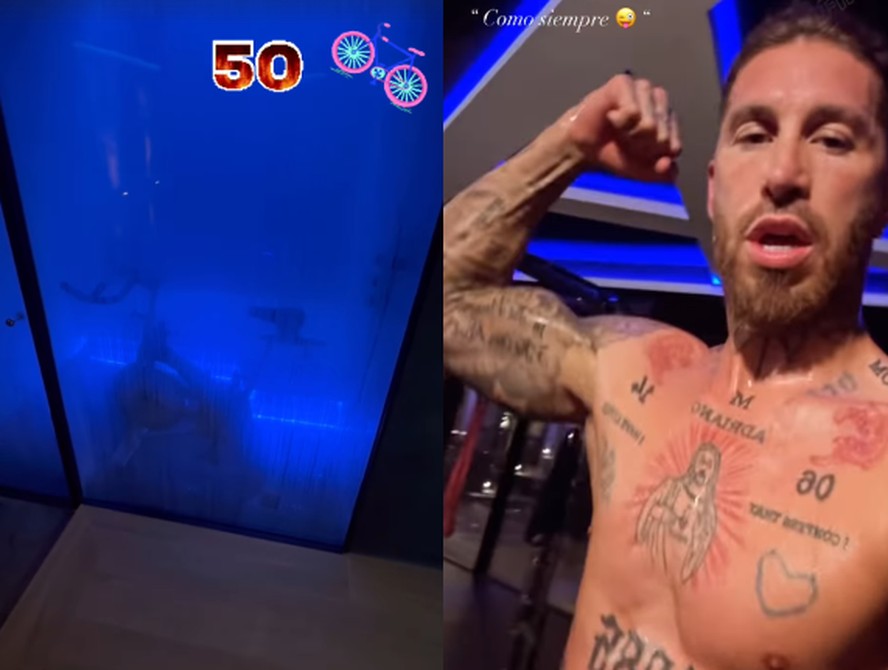 Na mira do Cruzeiro, Sergio Ramos mostra treino 'extremo' em bicicleta ...