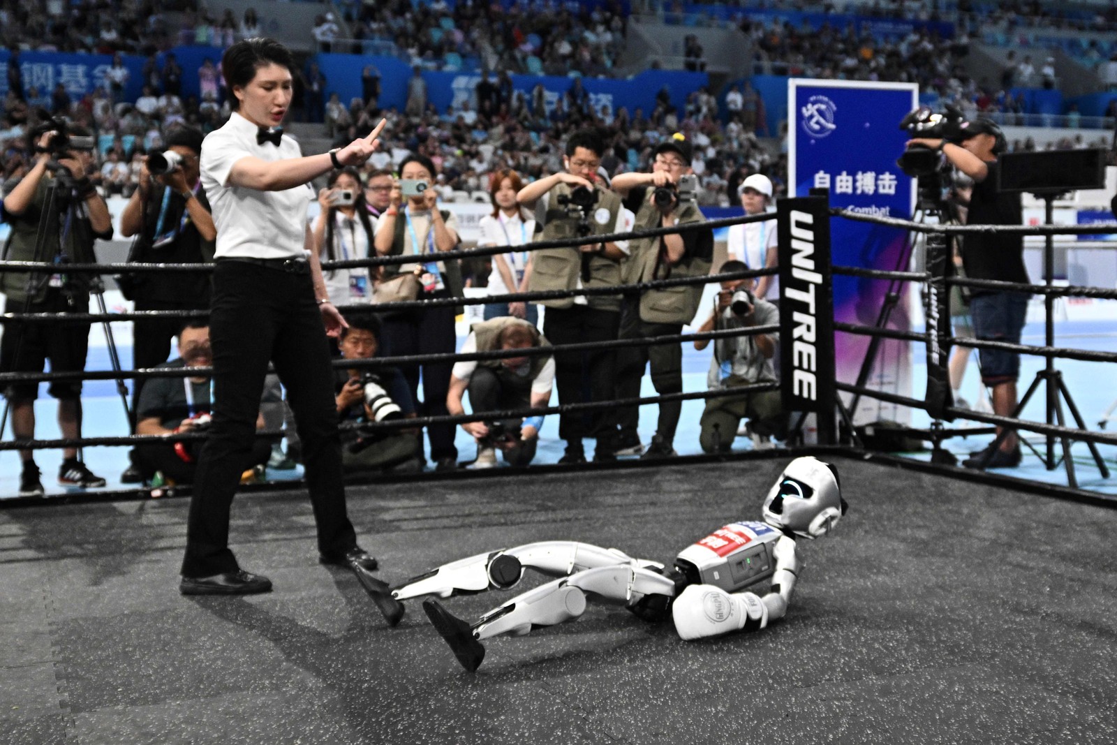 Boxe, futebol e atletismo: China realiza 'olimpíadas' com robôs