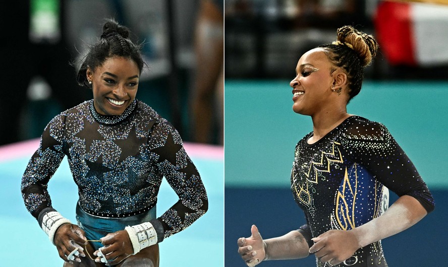 Rebeca Andrade x Simone Biles: compare notas na final por equipes na ...