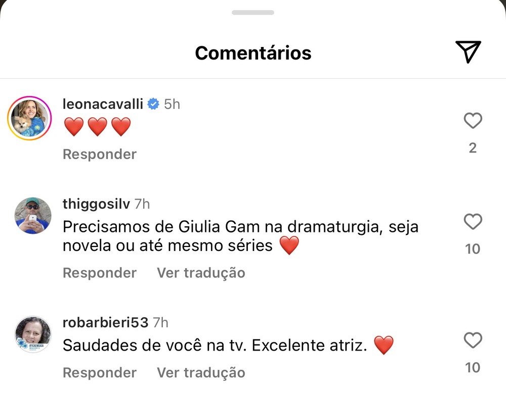 Giulia Gam posta foto na praia, e fãs pedem para que ela volte a fazer ...