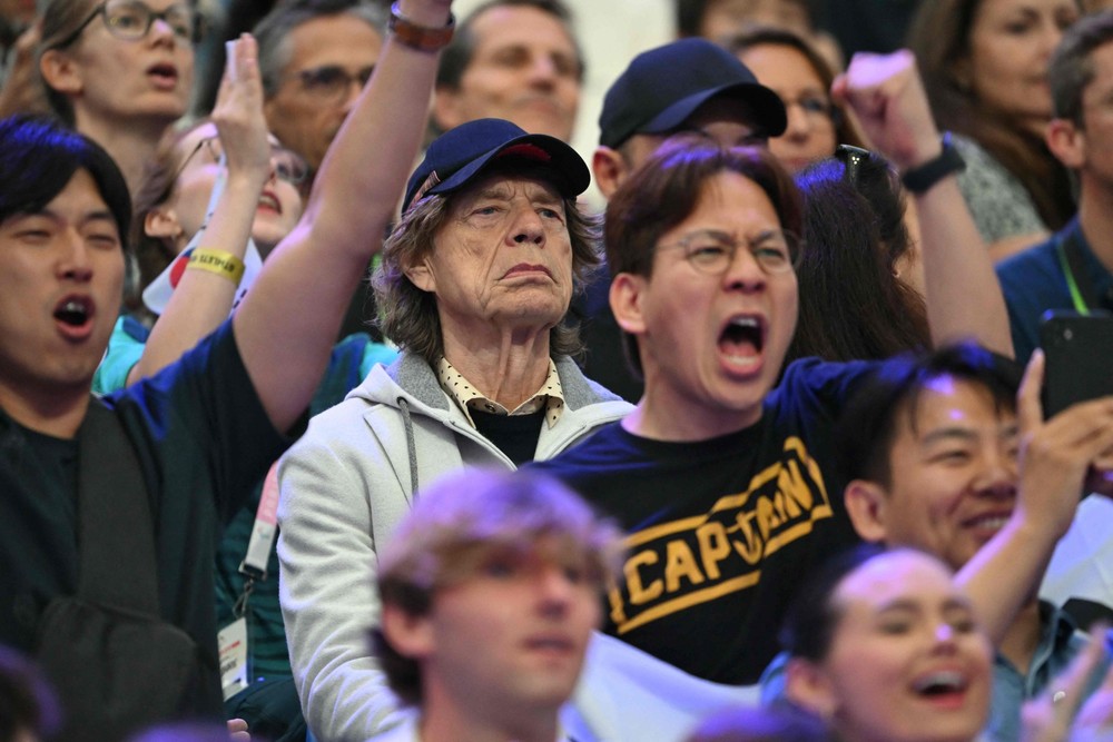 Mick Jagger assiste à esgrima nas Olimpíadas de Paris 2024 com filho ...