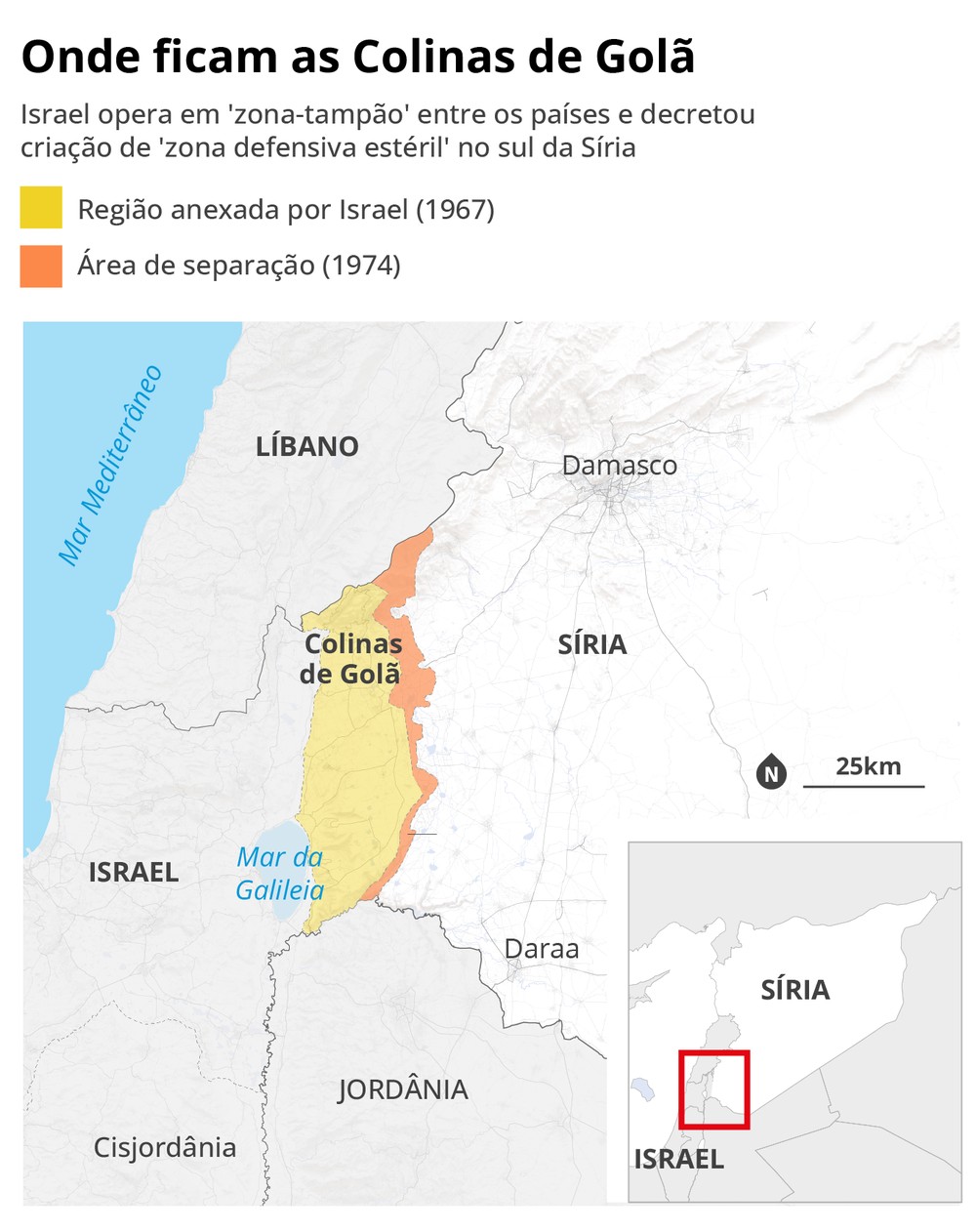 Saiba o que são as Colinas de Golã, território sírio onde Israel amplia ...