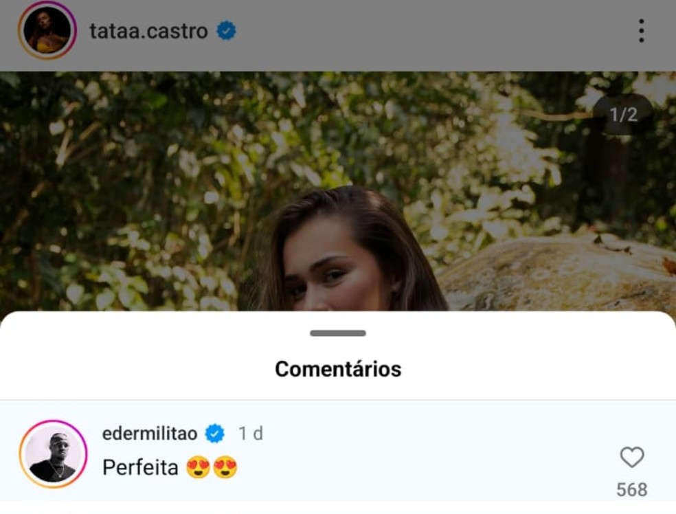 Éder Militão reage à foto de Tainá Castro em meio à natureza e exalta ...