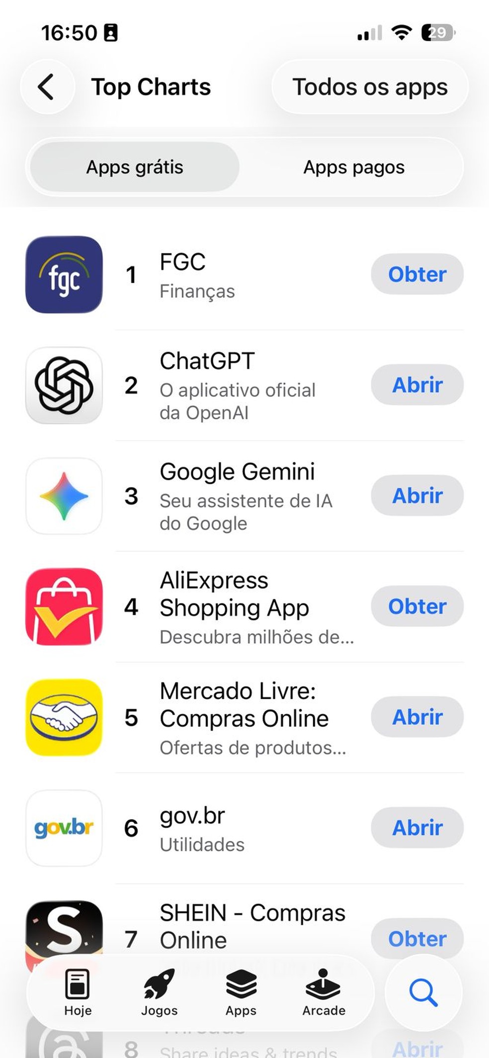 Com liquidação do Master, aplicativo do FGC é o mais procurado da Apple