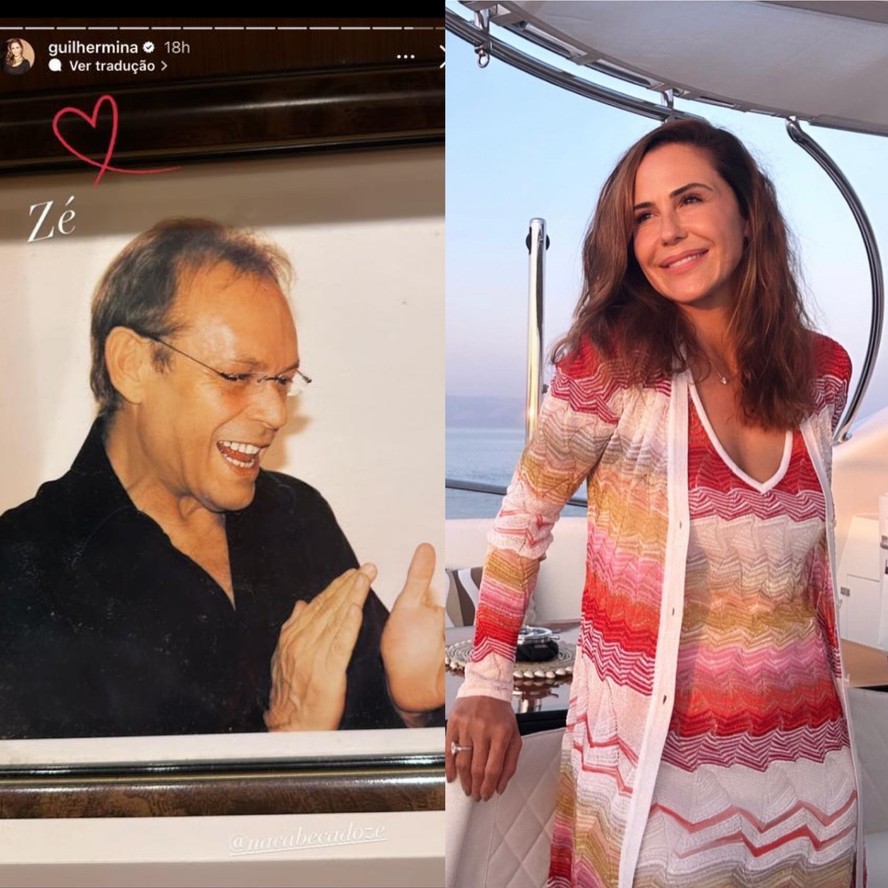 Guilhermina Guinle homenageia ex-marido José Wilker em rede social