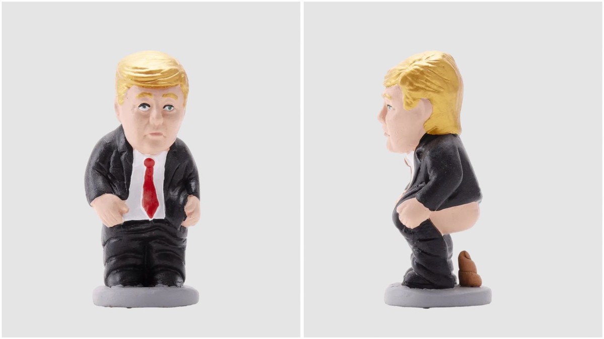 Estátua de Donald Trump defecando faz sucesso e se torna 'best-seller ...