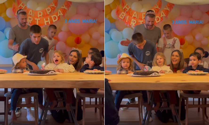 Fernanda Lima comemora os 3 anos da filha, Maria Manoela