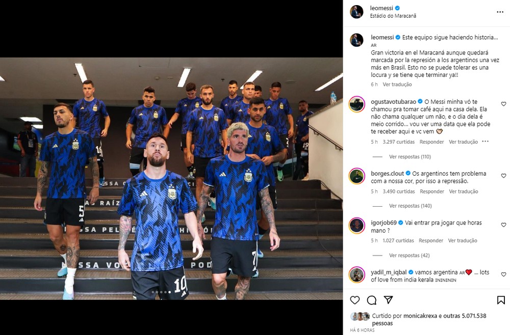 Jornais argentinos revelam o que Messi teria dito para Rodrygo durante ...