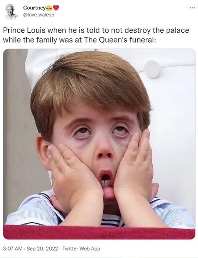 Príncipe Louis: internautas fazem memes com o fato do pequeno ter ...