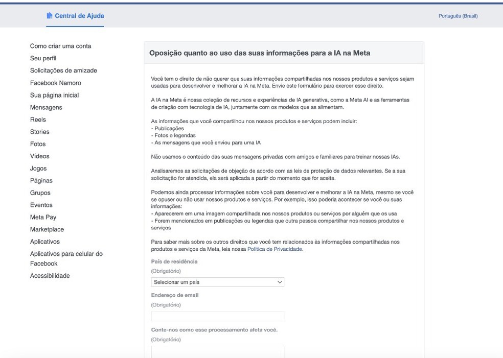 Publicações no Instagram e Facebook são usadas pela Meta para treinar ...