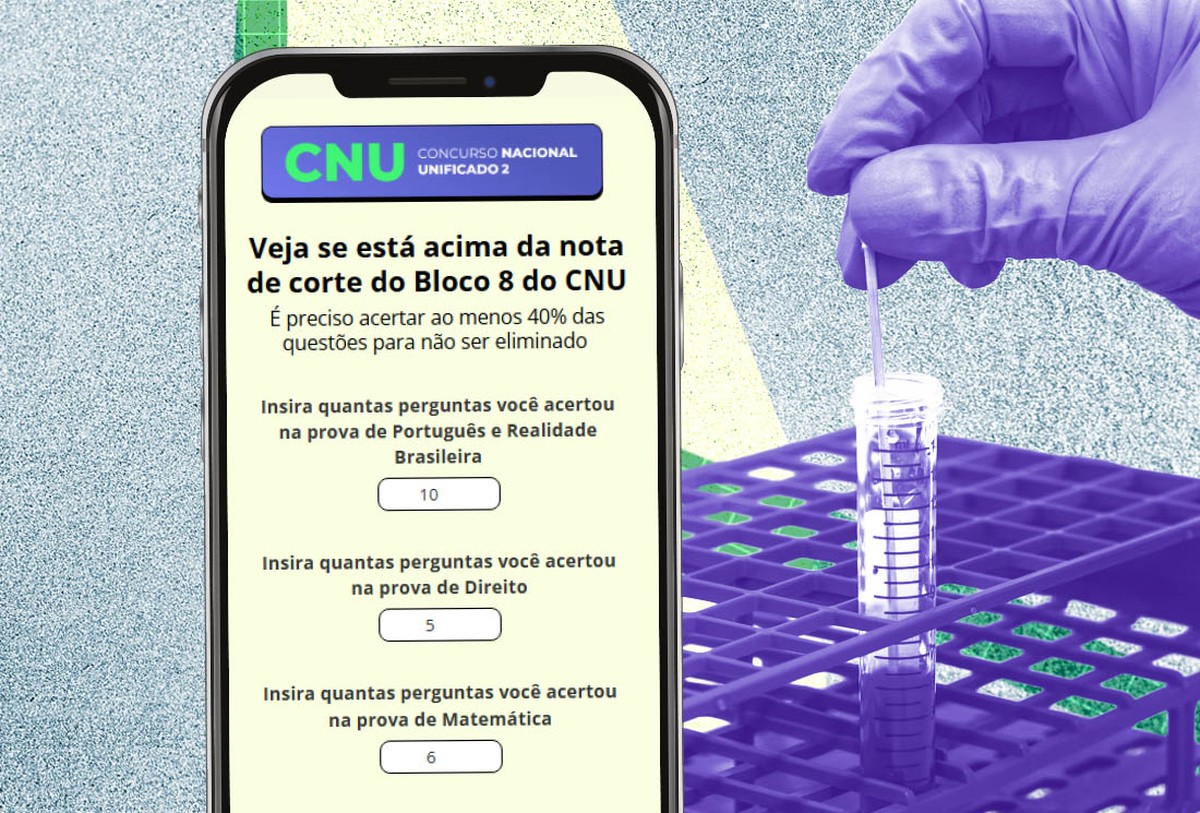Calculadora CNU: veja como ficou sua nota na prova objetiva do bloco 8 ...