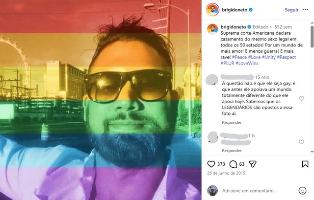 BBB 26: post antigo de Brigido em apoio a casamento gay alimenta boatos ...