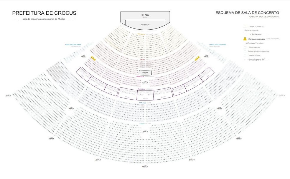 'Crocus City Hall': palco usado para terroristas em ataque com 93 ...
