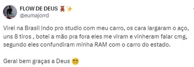 Rapper Major RD mostra como ficou carro após ser alvejado com 8 tiros ...