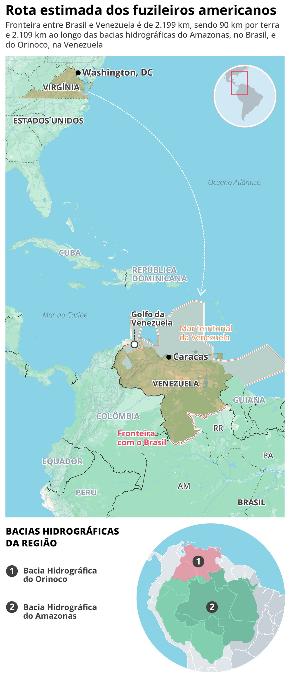 Movimentação naval dos EUA perto da Venezuela acende alerta no Brasil ...