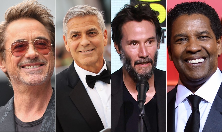 Robert Downey Jr, George Clooney, Keanu Reeves e Denzel Washington ...