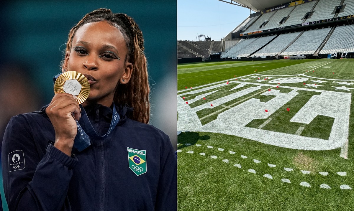 Rebeca Andrade na NFL: brasileira entrará no campo e fará o 'cara ou ...