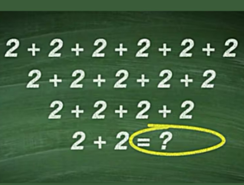 Quanto é 2 + 2 +2... O desafio matemático que tem confundido até os ...
