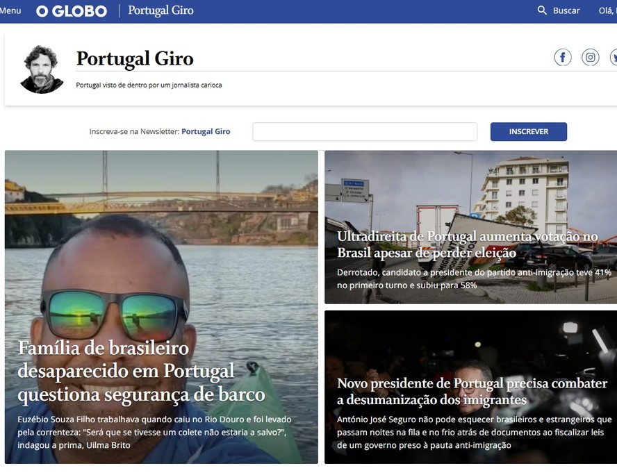 Colunista do GLOBO recebe prêmio em Portugal por cobertura sobre ...