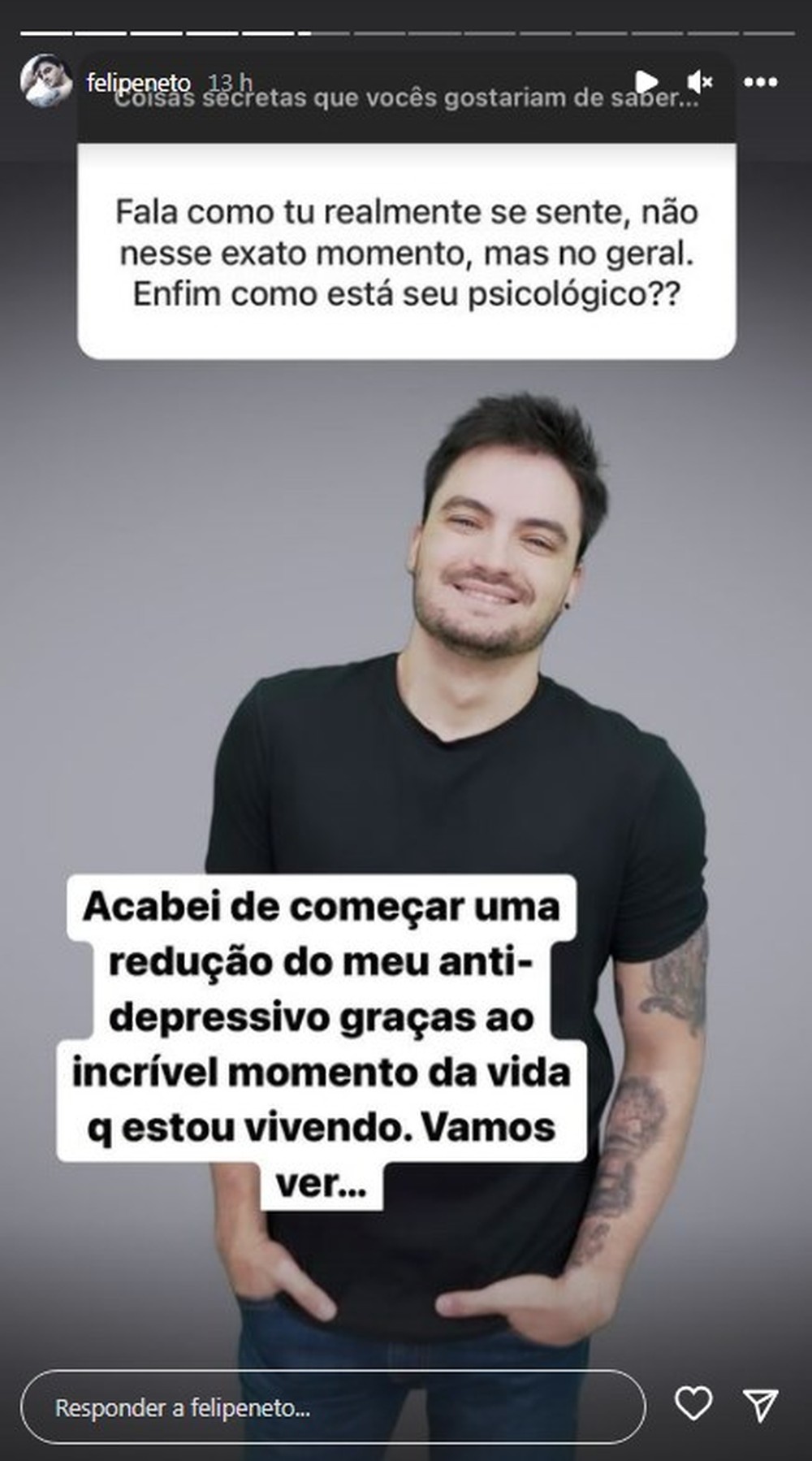 Felipe Neto fala sobre redução de antidepressivos e detalha tratamento ...