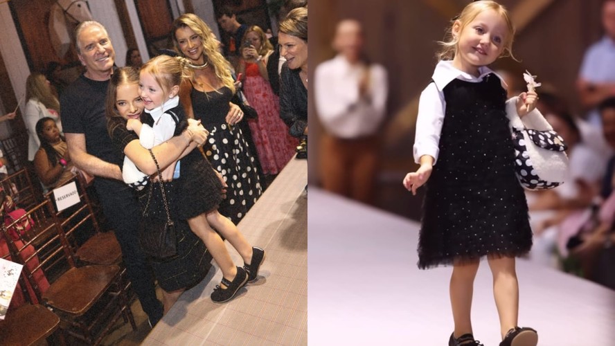 Filha de Ana Paula Siebert com Roberto Justus desfila pela primeira vez ...