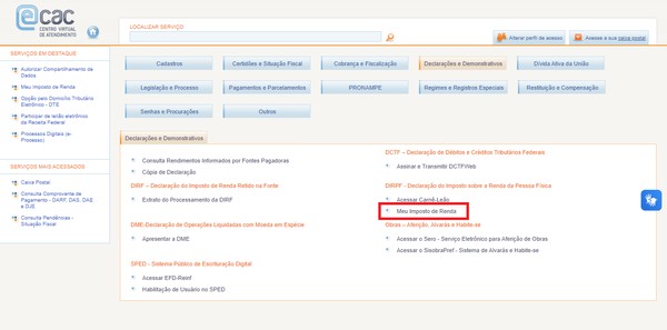 Como declarar o Imposto de Renda 2024 pelo Portal e-CAC?