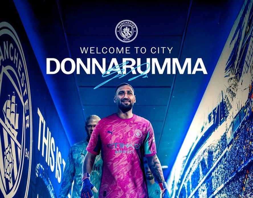 Manchester City anuncia a contratação de Donnarumma por R$ 220 milhões
