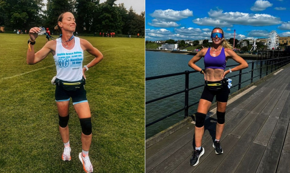 Corredora completa 36 maratonas em 36 dias, apesar dos médicos ...