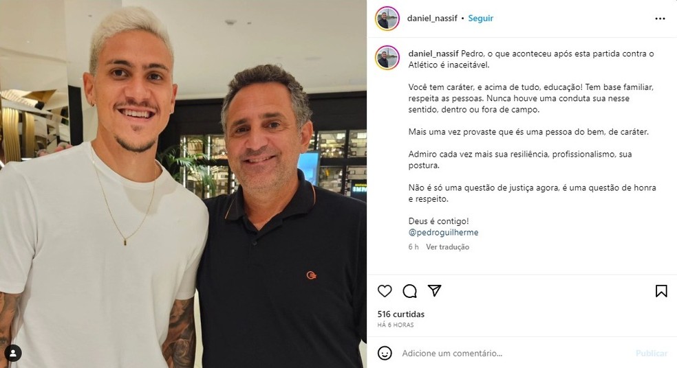 Empresário de Pedro, do Flamengo, se pronuncia após episódio de ...