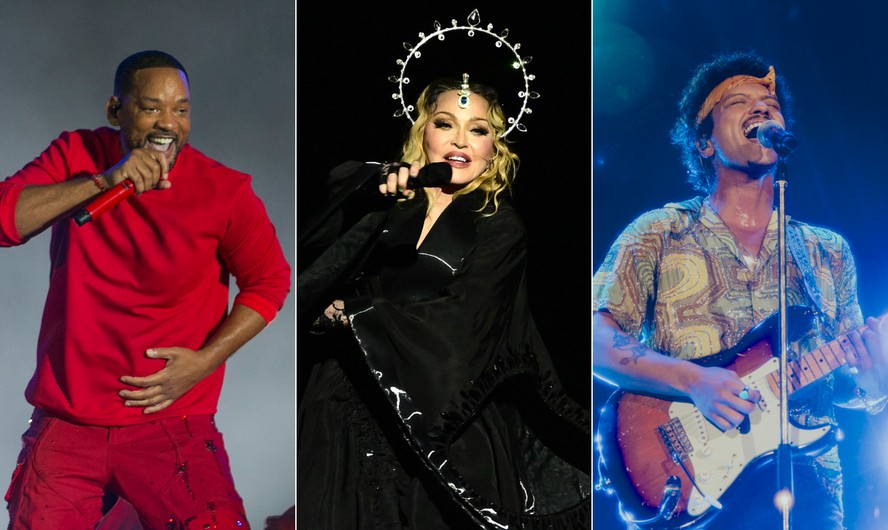 De Madonna a Bruno Mars: veja os famosos gringos que vieram ao Brasil e ...