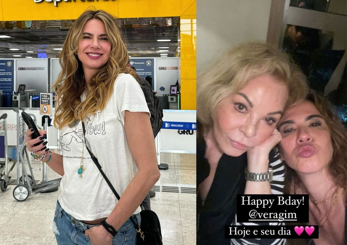 Luciana Gimenez parabeniza a mãe, Vera Gimenez, por aniversário: 'Hoje ...